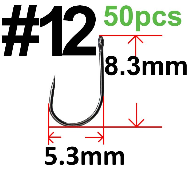 50 or 10 pcs BARBLESS Circle Carp Fishing Hooks wi... – Grandado