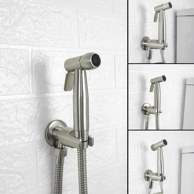 Brushed Stainless Steel Bidet Shattaf Douche Spray... – Grandado