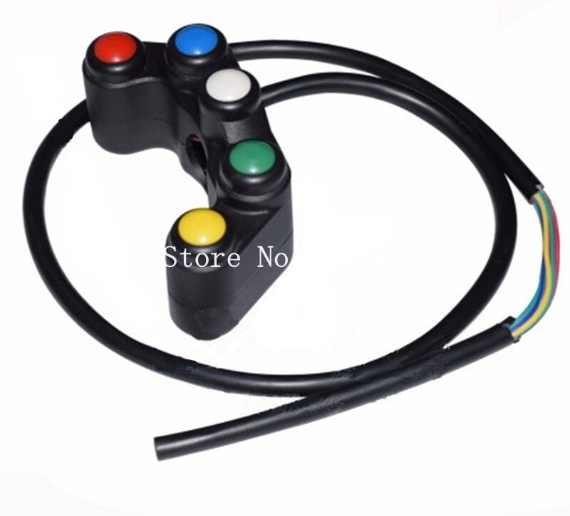 5 Button 22mm Motorcycle Accessories ATV Scooter D... – Grandado