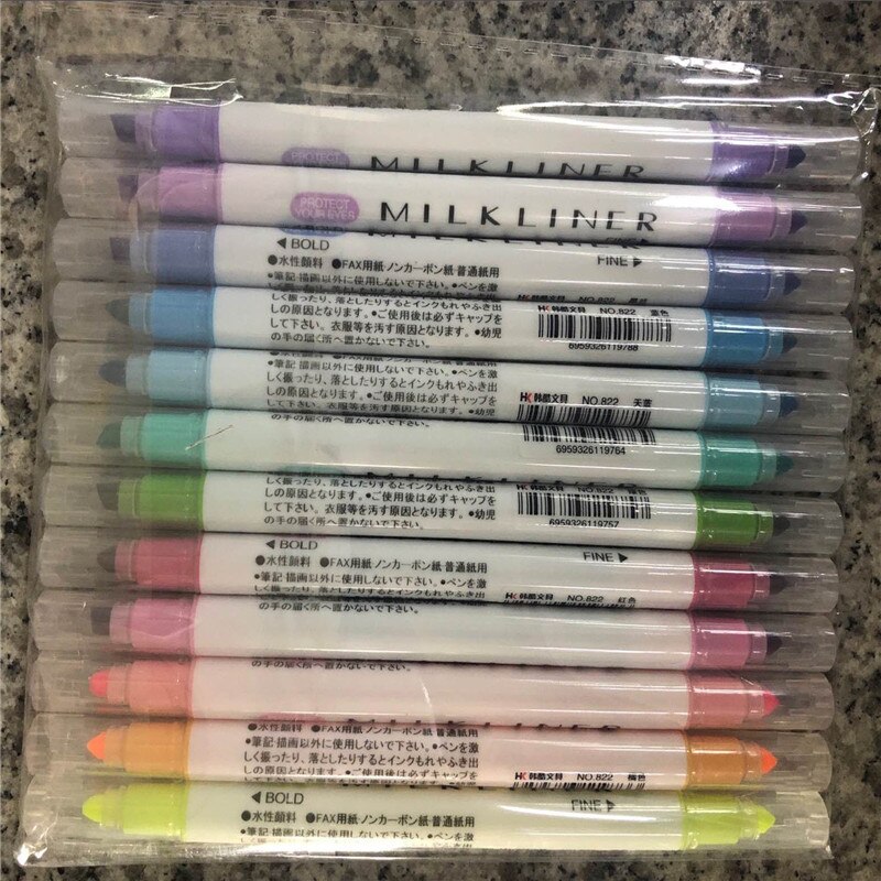 12 Stks/set Japanse Milkliner Pennen Milde Liner D... – Grandado