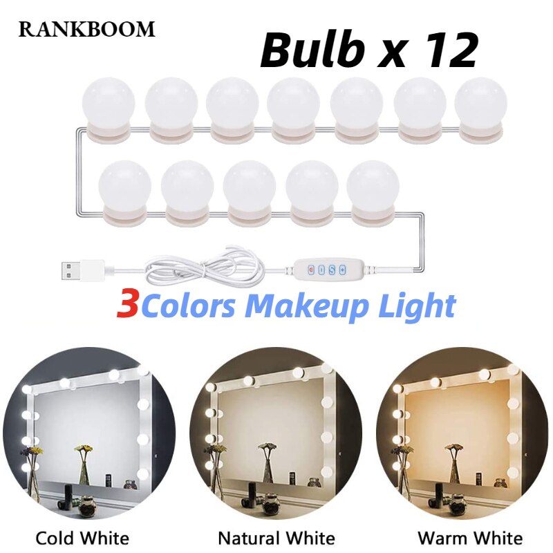 LED Makeup Mirror Light Bulbs Vanity Lights for Mi... – Vicedeal