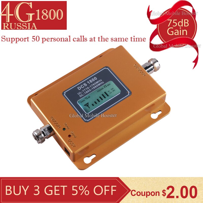Rusland 75dB Gain 4G Signaal Booster 1800mhz Cellu... – Vicedeal