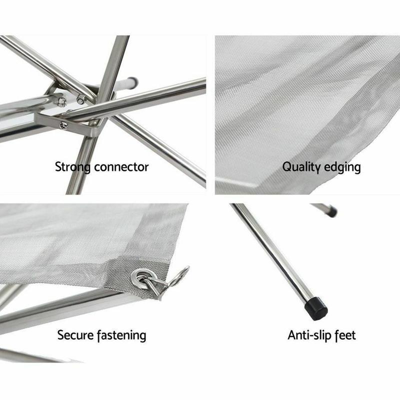 Portable Outdoor Fire Pit Folding Bonfire Rack Cam... – Grandado