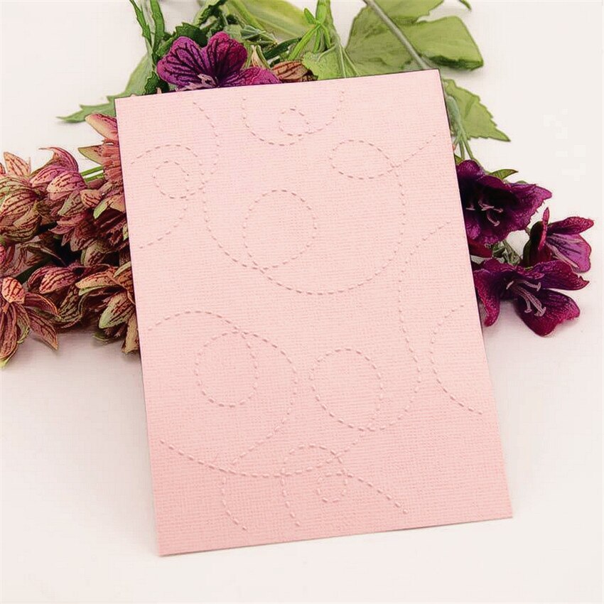 plastic dotted line craft card making paper card a... – Vicedeal