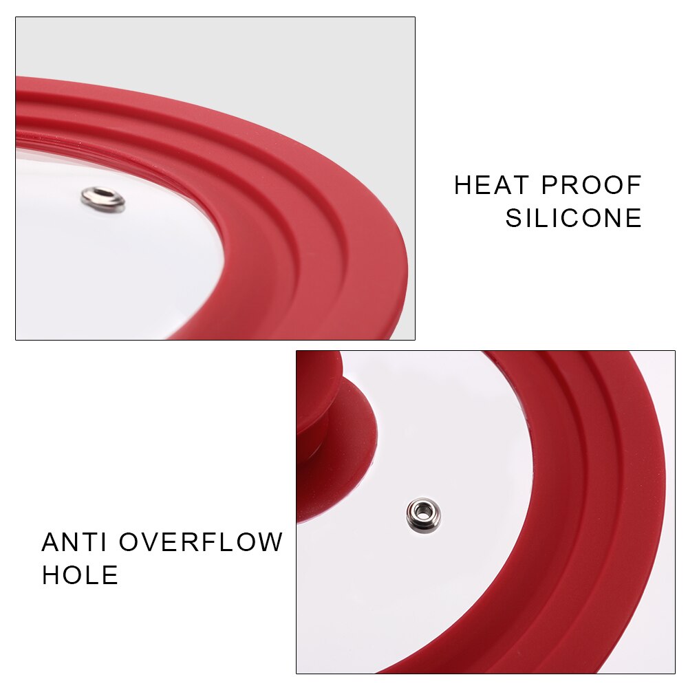 Universal Silicone Edge Overflow Prevention Lid Te... – Grandado