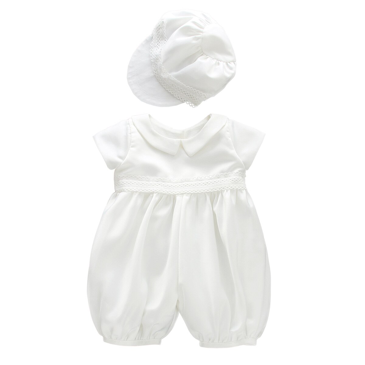 Baby Jongens Doop Romper Kinderen Wit Lange Doop J... – Vicedeal