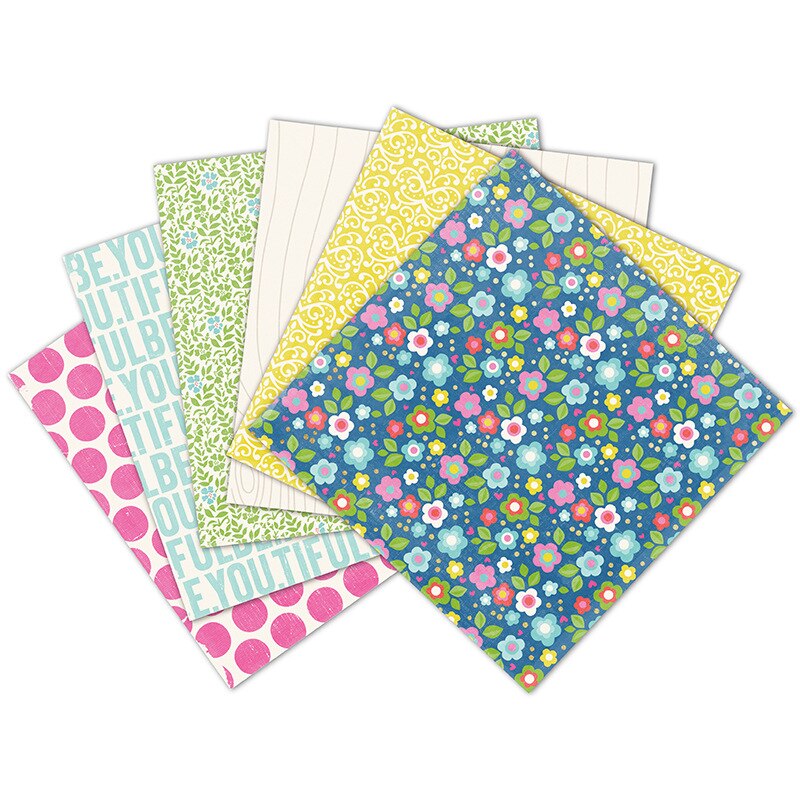 24Pcs/Lot Colored Flowers Retro Material Papers DI... – Vicedeal