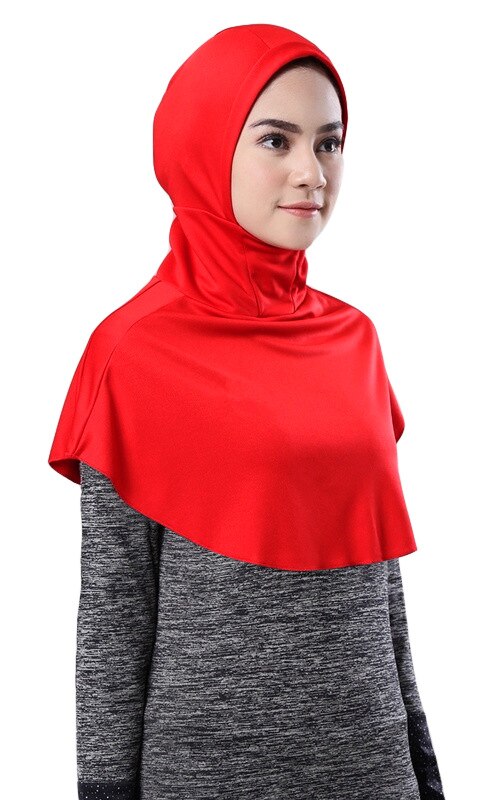 Modesty Muslim Women Solid Color Hijab Hooded Neck... – Grandado