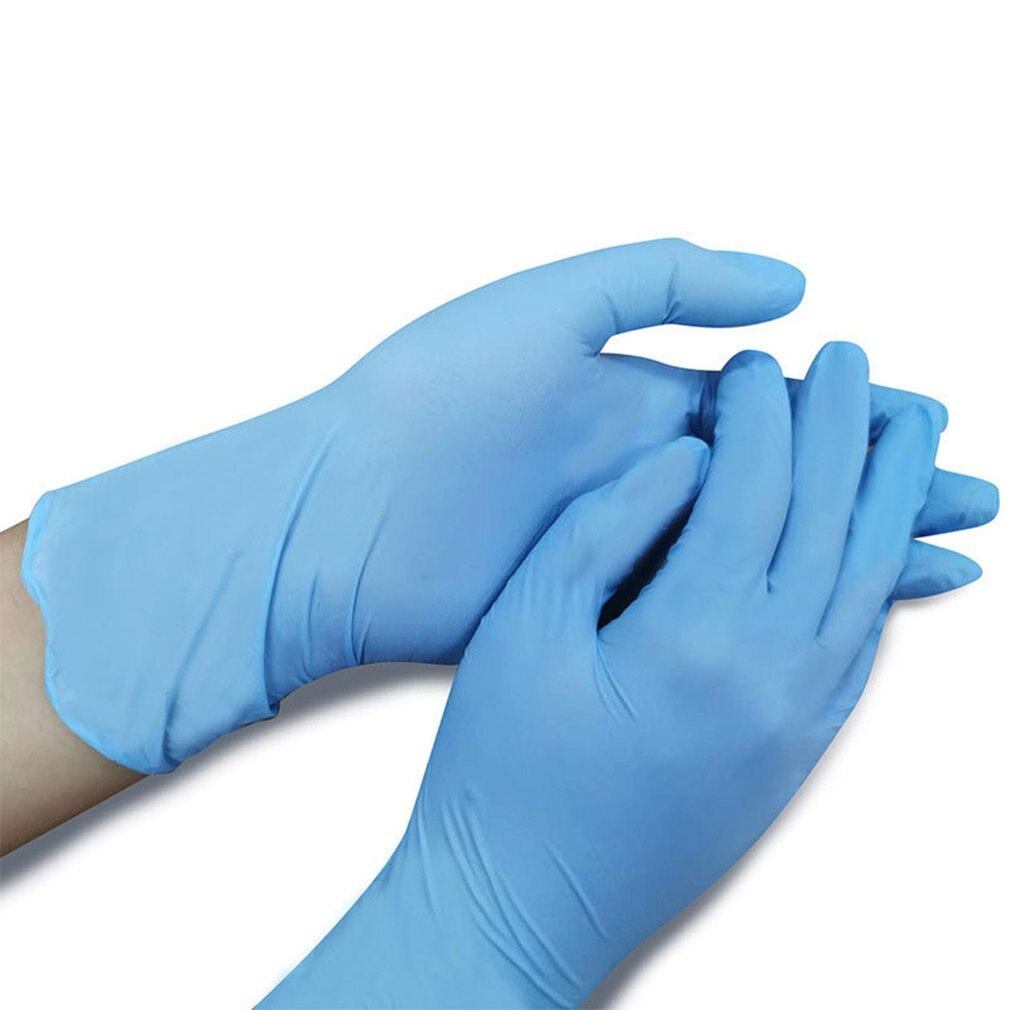 100PC Nitrile Disposable Gloves Waterproof Powder ... – Grandado
