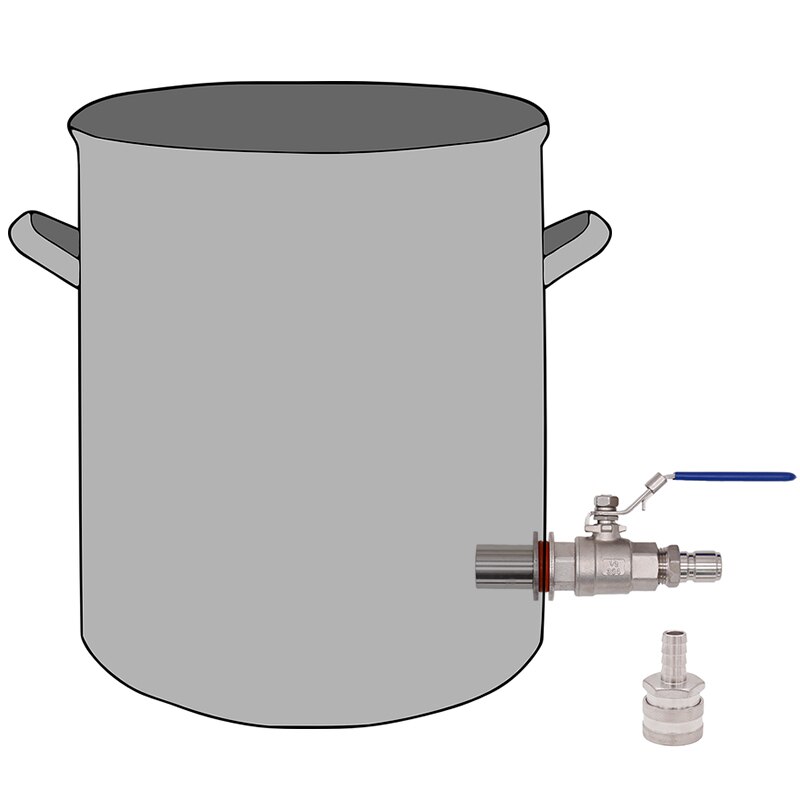 Homebrew Beer Brew Kettle Weldless Ball Valve Kit ... – Grandado