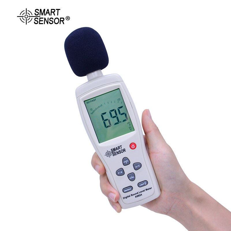 SMART SENSOR AS824 Digital sound level meter 30 ~ ... – Vicedeal
