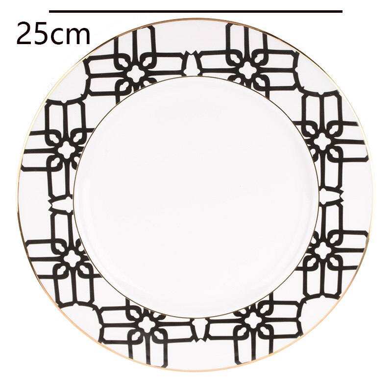 Chinese Ink Gold Bird Pattern Restaurant Steak Dis... – Vicedeal