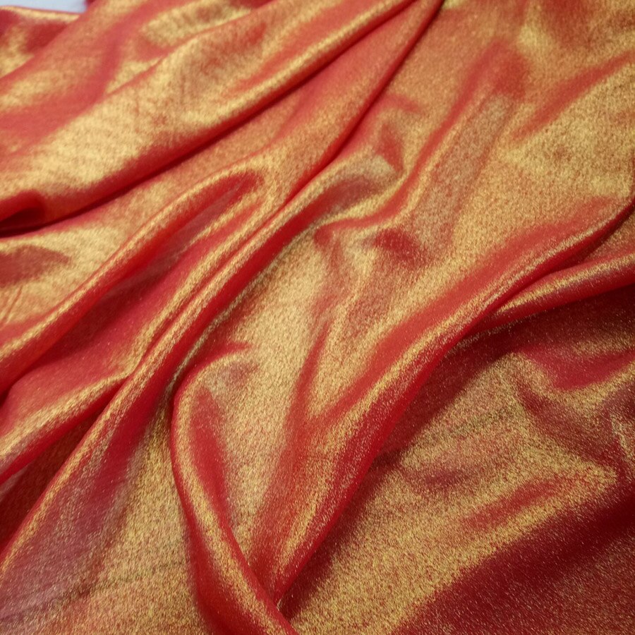 Bling Soft Chiffon Fabric Bronzed Summer Fabric Sh... – Vicedeal