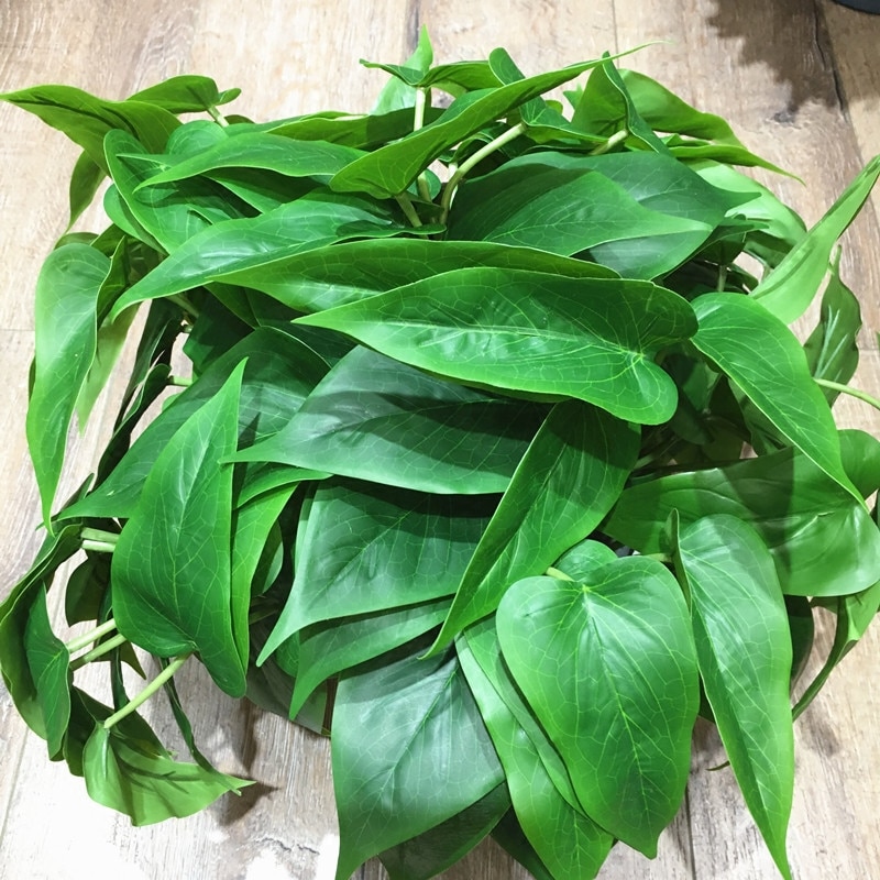 Artificial Calla Leaves Real Touch Tulip Radish Leaf Outdoor Waterproof ...