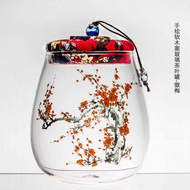 Chinese Style Hand Painted Vintage Pattern Tea Cad... – Grandado