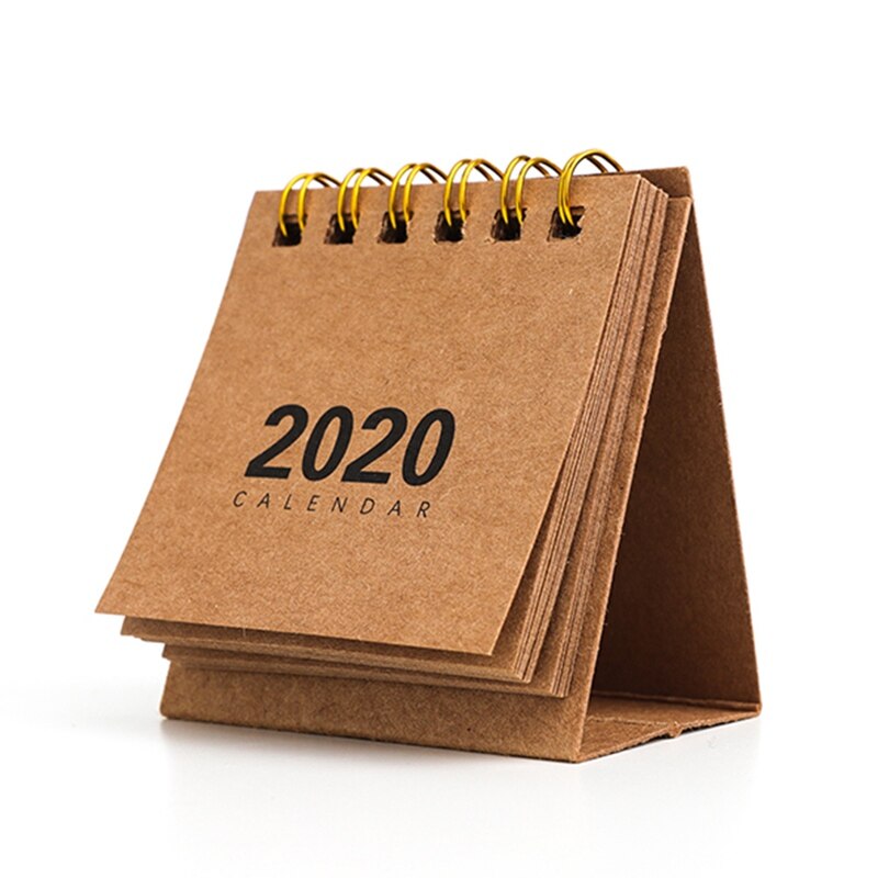 Retro Kraftpapier Spoel Kalender Diy Mini Bureau K... – Grandado