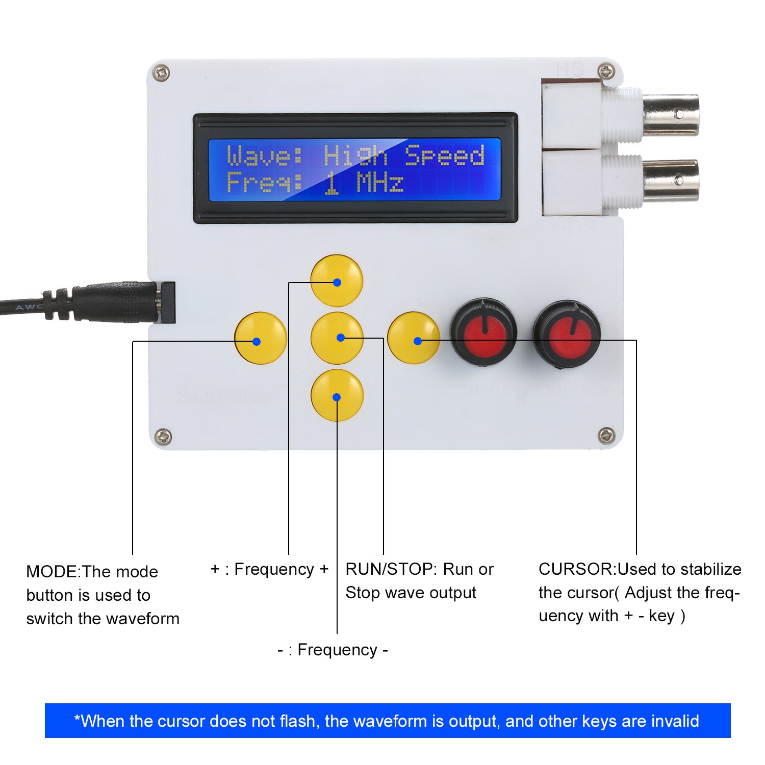 1Hz-500Khz YM-100 Dds Signal Generator Sine Plein ... – Vicedeal