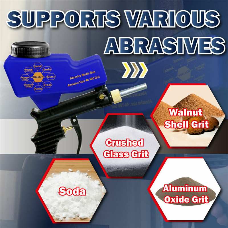 150PSI Portable Gravitys Sandblasting Guns Pneumat... – Grandado