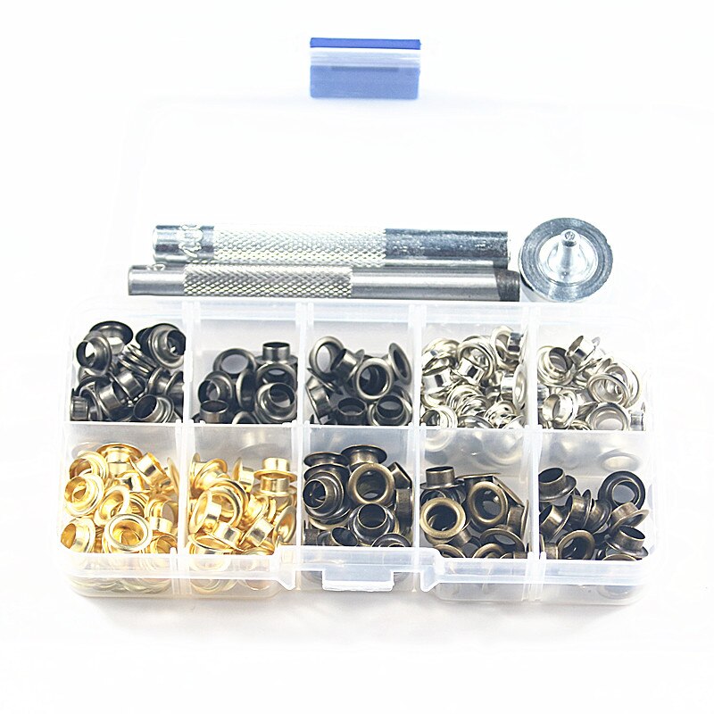 200Pcs 6Mm Metalen Oogjes Tool Set Grommets Instal... – Grandado
