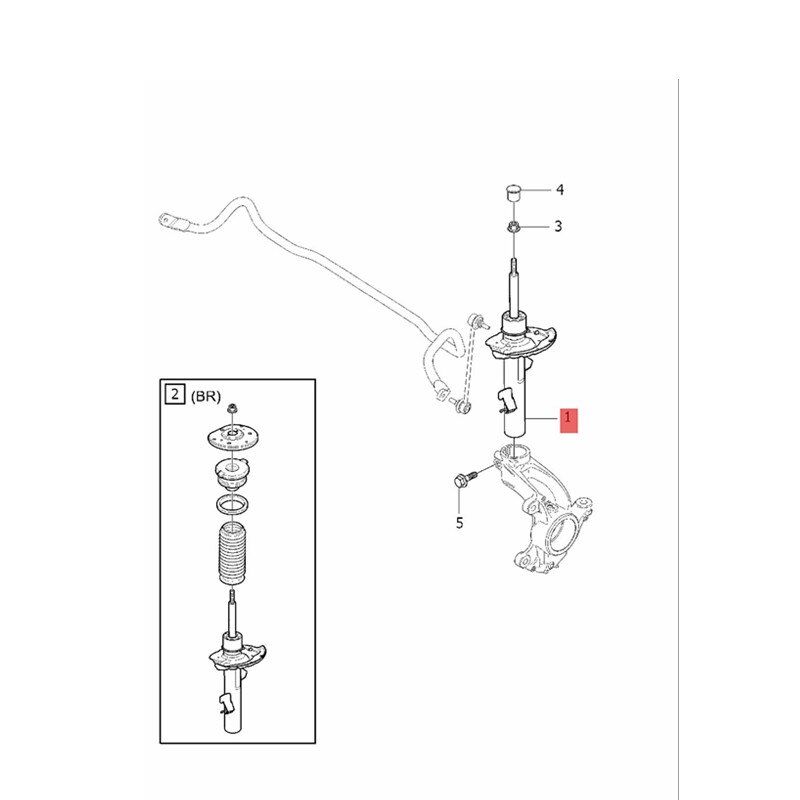 Car Shock absorber -2007vol voS 80 S60 shock absor... – Grandado