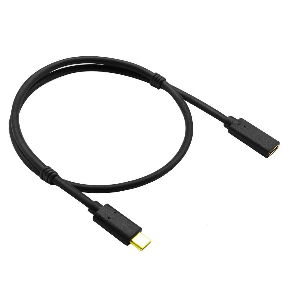Guldbelagt usb type-c forlængerkabel han til hun u... – Grandado