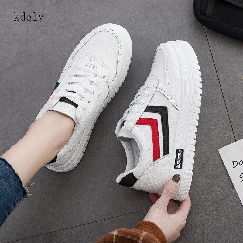 Shoes Woman Wedges Platform Sneakers Lace-Up Breat... – Grandado