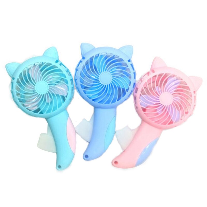Kids Mini Portable Hand Pressure Fan Pagina Handle... – Grandado