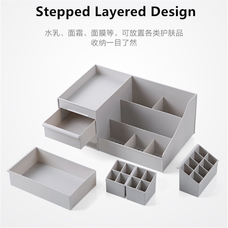 Plastic Makeup Organizer Multi-purpose Storage Box... – Grandado