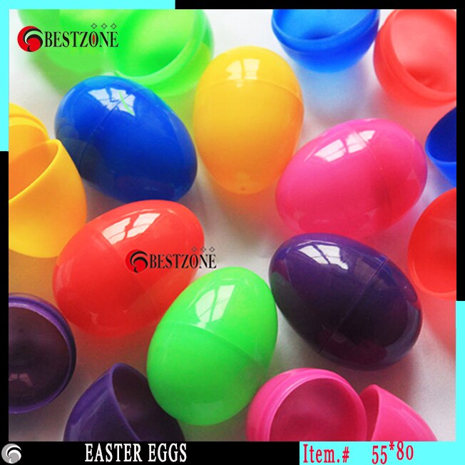 Colorful Plastic Easter Eggs or plastic eggshell 5... – Grandado