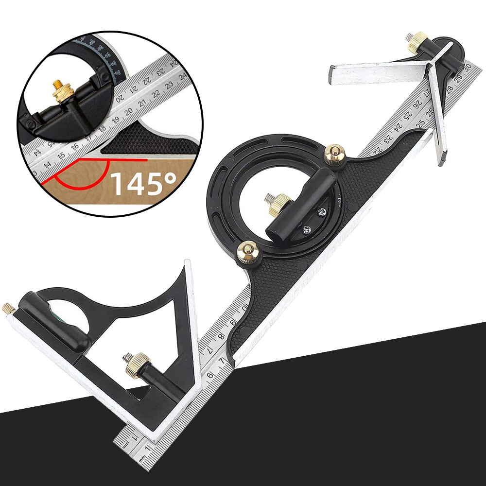 300Mm Vierkante Hoek Heerser Set Verstelbare Ingen... – Grandado