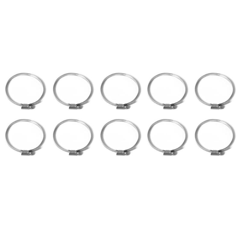 10pcs Stainless Steel Hose Clips Worm Drive Fuel H... – Vicedeal