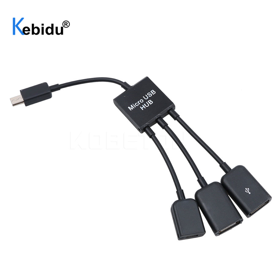 kebidu Micro USB OTG 3 Port Power Charging Hub Cab... – Vicedeal