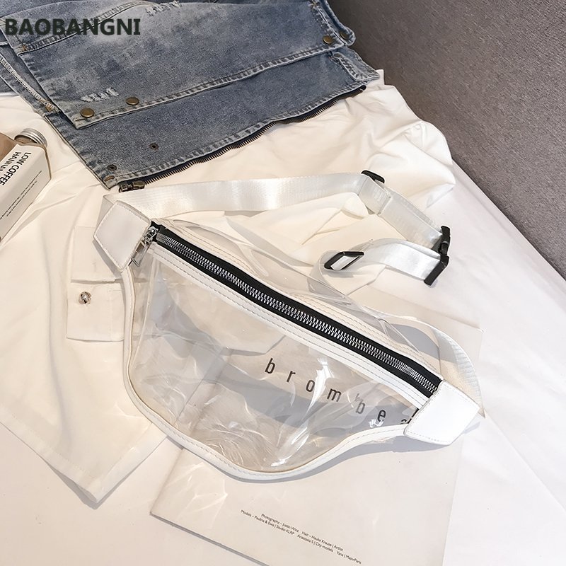 Women Plastic Jelly Transparent Bag Women Waist Ba... – Vicedeal