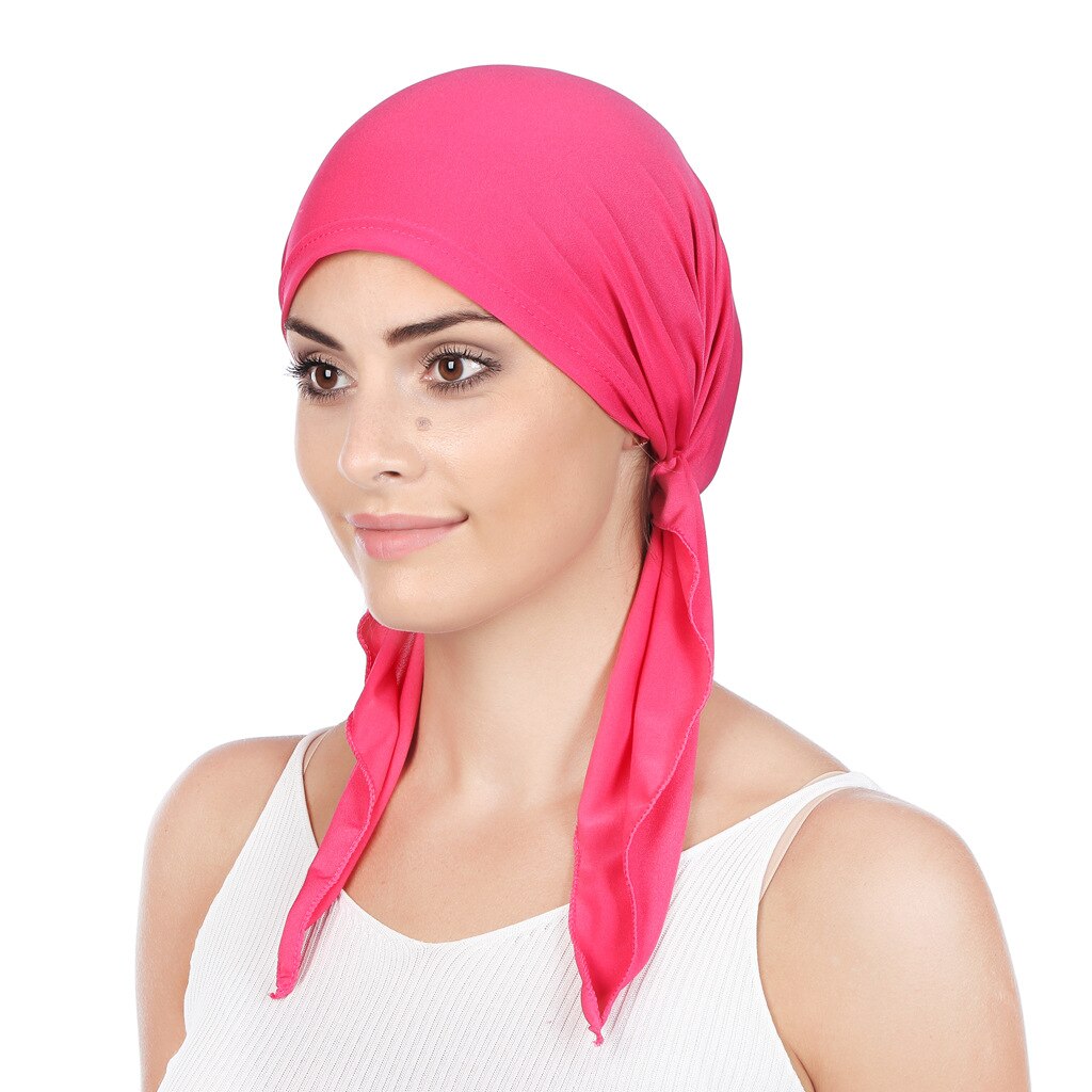 Muslim Pre-Tied Scarf Chemo Beanies Bonnet Caps Wo... – Grandado