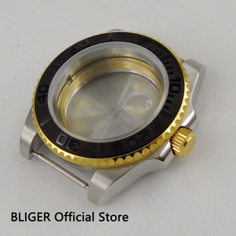 BLIGER 40MM Stainless Steel Watch Case Sapphire ga... – Vicedeal
