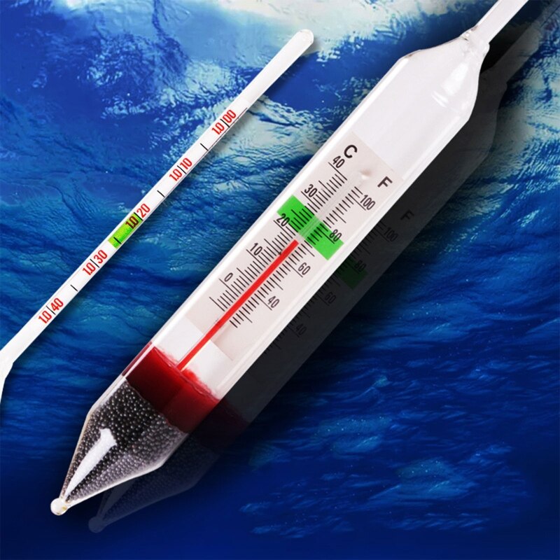 Glass Aquarium Hydrometer with Built-in Thermomete... – Grandado