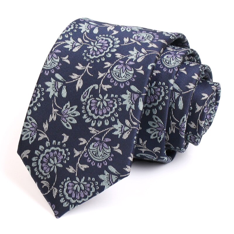 Men's Formal 7CM Neck Ties Retro Navy Blue Tie For... – Grandado