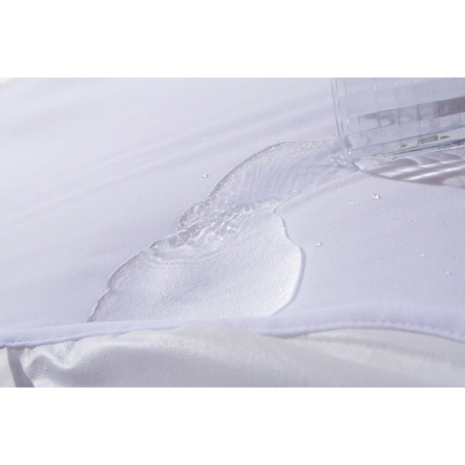 Sleepline Liquid Proof Fitted Mattress Cover White – Vicedeal