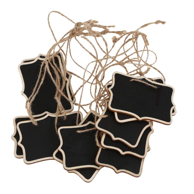 12pcs/lot Hemp Rope Hanging Rectangle Chalkboards ... – Grandado