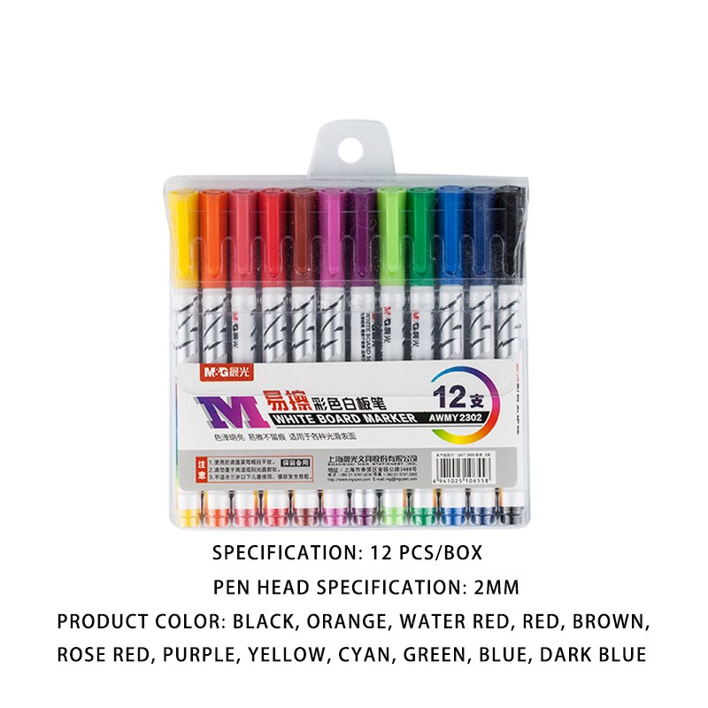 Stylo marqueur pour tableau blanc, effaçable, pour... – Grandado
