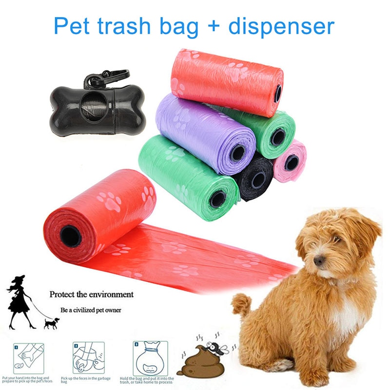 Hond Poep Zakken Dispenser Kit Biologisch Afbreekb... – Vicedeal