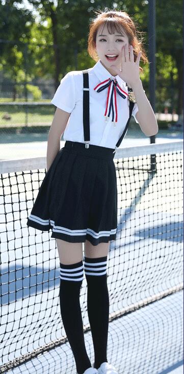 Japanese School Uniform Girls Short Sleeve Shirt S... – Grandado