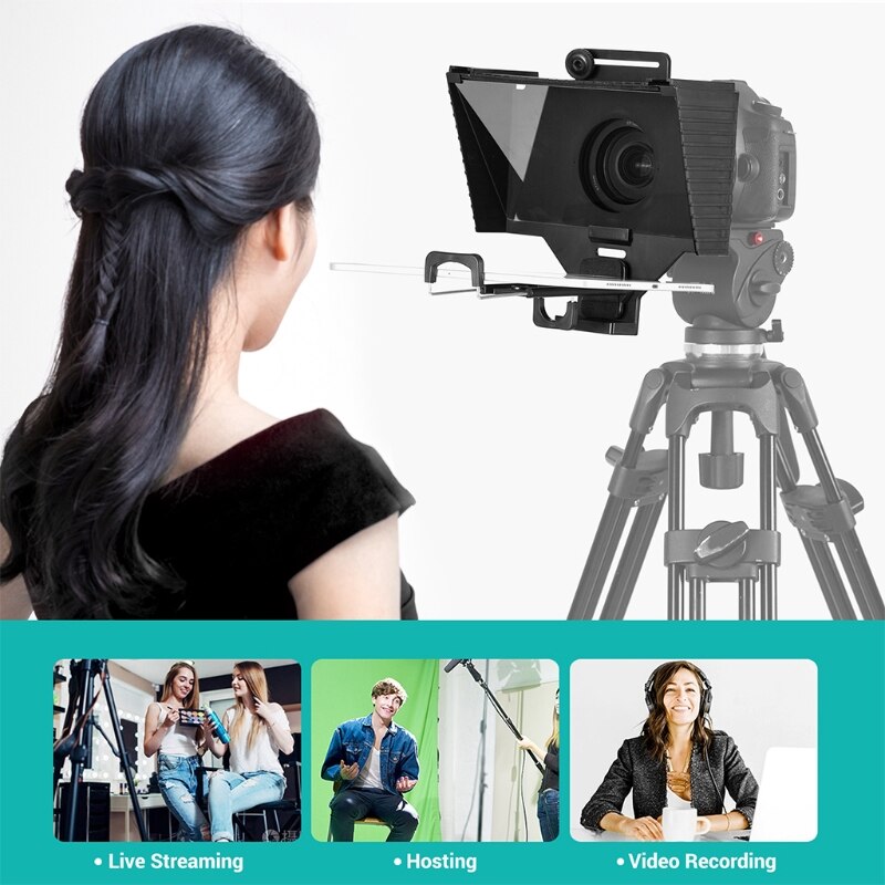 Portable 12-inch Teleprompters Suitable for DSLR ,... – Grandado