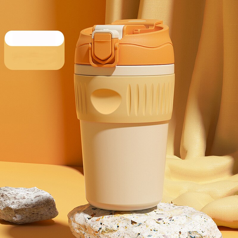 water cup stainless steel double drinking cup port... – Grandado