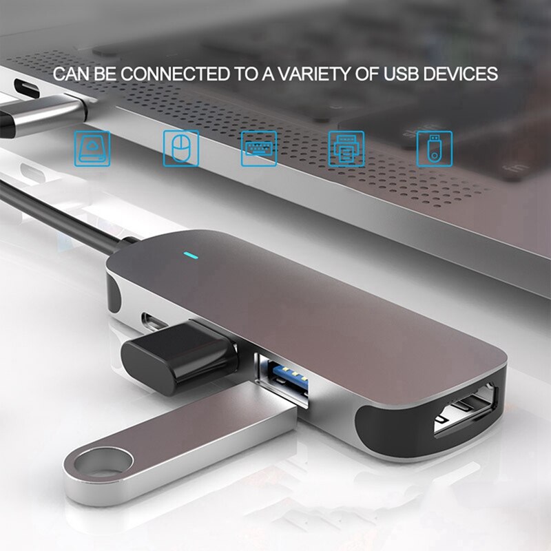 Type C Naar Hdmi/Pd Docking Station 4-In-1 Multifu... – Grandado