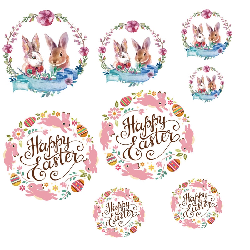 Easter Cute Rabbit Patches Iron On Transfers Vinyl... – Grandado