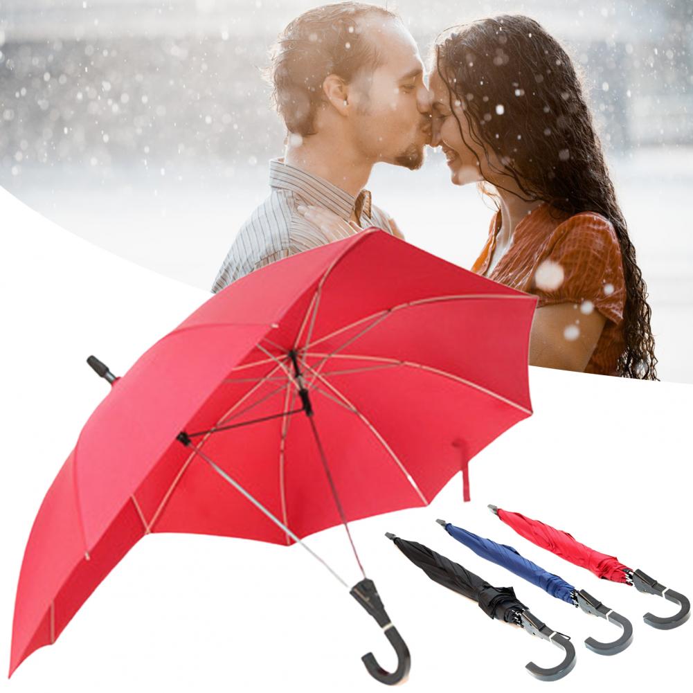 Umbrella Double Top Straight Pole Curved Handle La... – Grandado