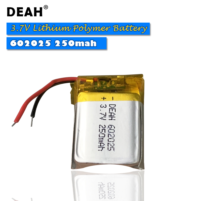 1/3pc 3.7v lipo celler 602025 250 mah lithium poly... – Grandado
