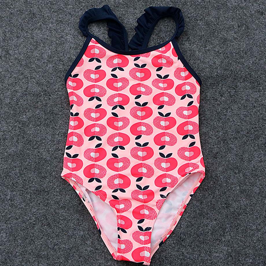 Fruit Print Baby Girl Swimsuit Kids One Piece Chil... – Grandado