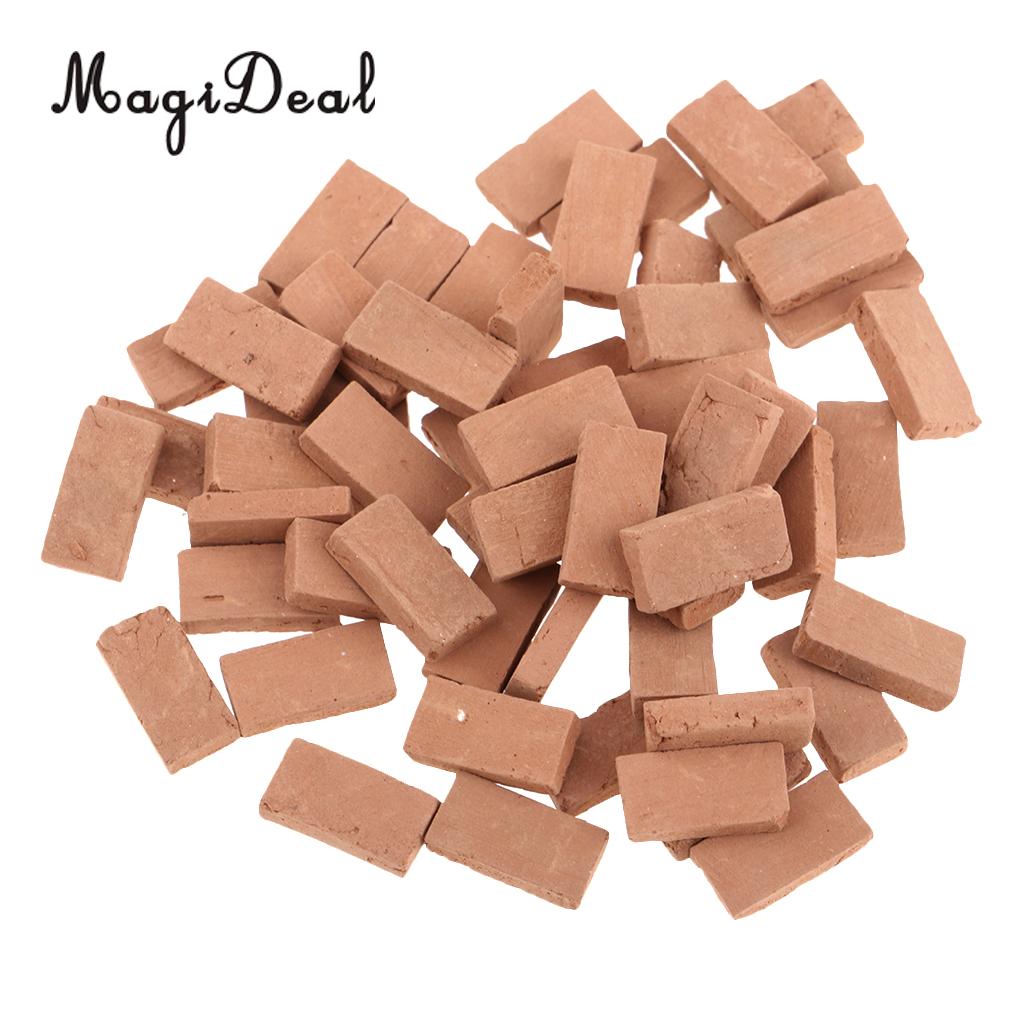 100x 1/35 Mini Realistic Clay Bricks Model for San... – Vicedeal